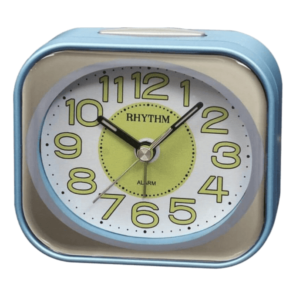 Rhythm Bedside Clock Blue CRE876NR04 - Timecentre Time Centre Bedside clock