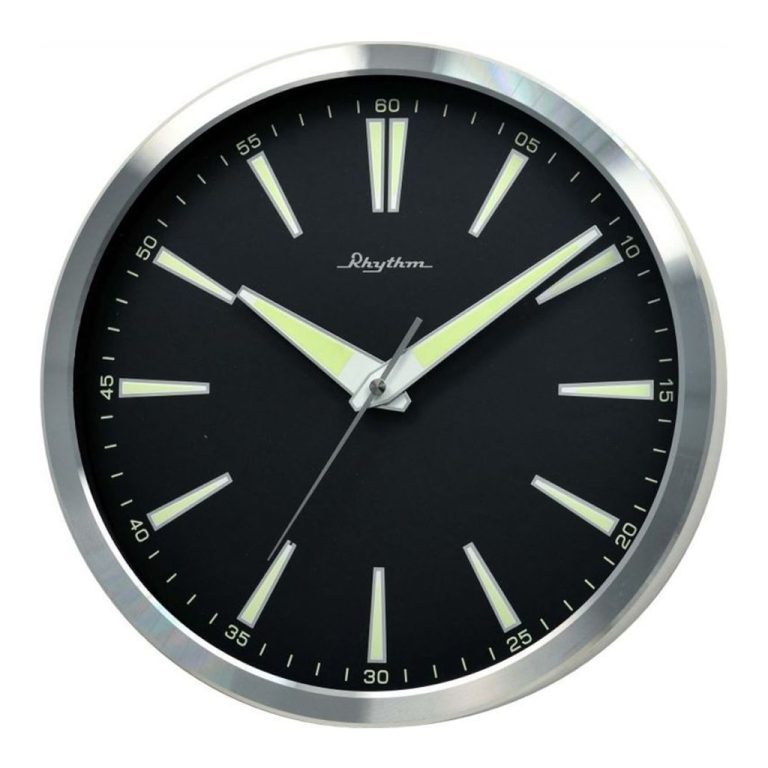 Large Rhythm Luminous Wall clock CMG805NR19 - Timecentre