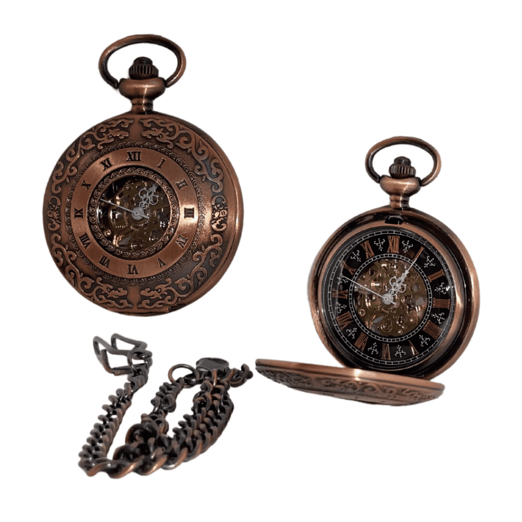 PM846 - Copper Pocket watch single opening MECHANICAL - Timecentre