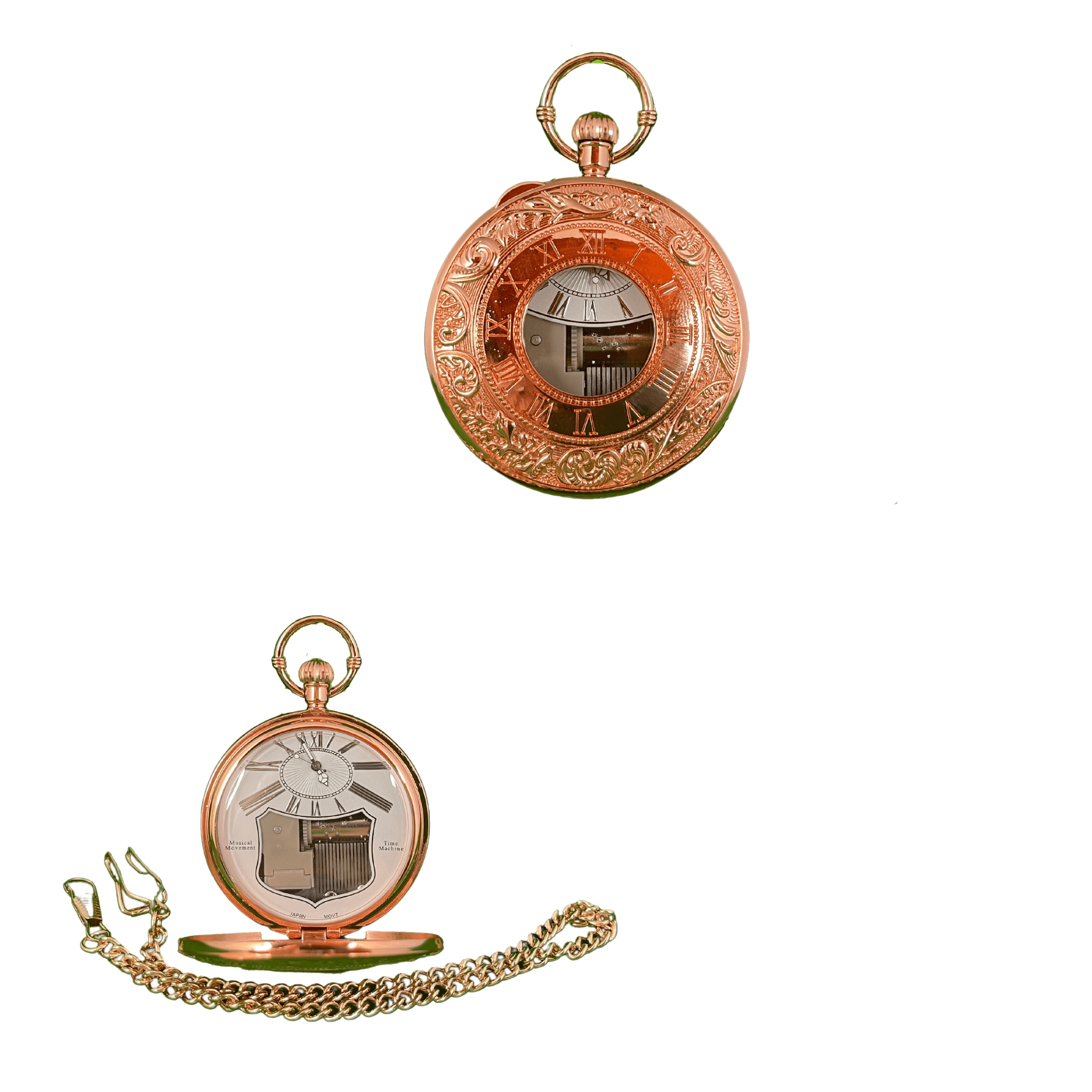 Quartz Mechanical Music Pocket Watch Music 6 - Timecentre